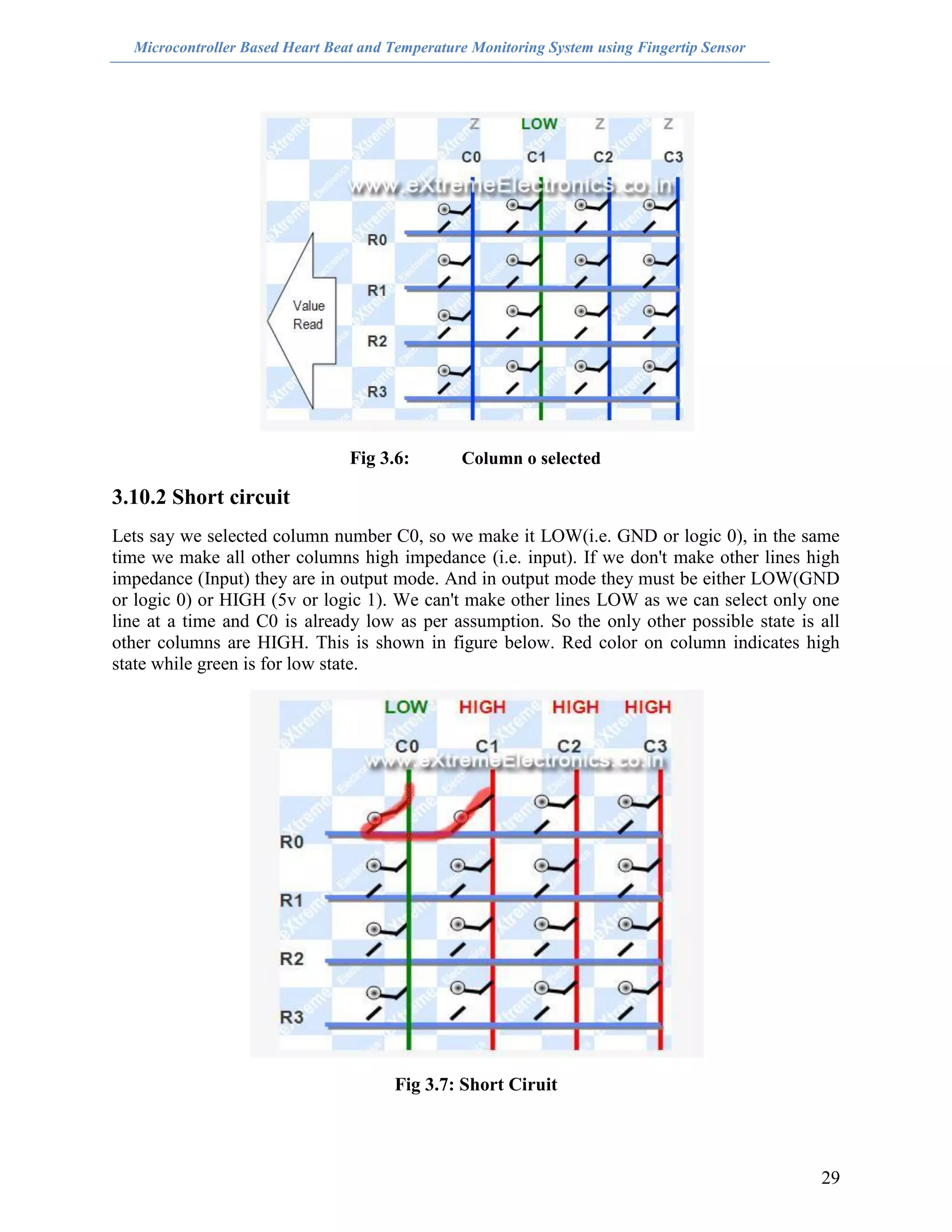 Microcontroller Based Heart Beat and Temperature Monitoring System using Fingertip Sensor | PDF