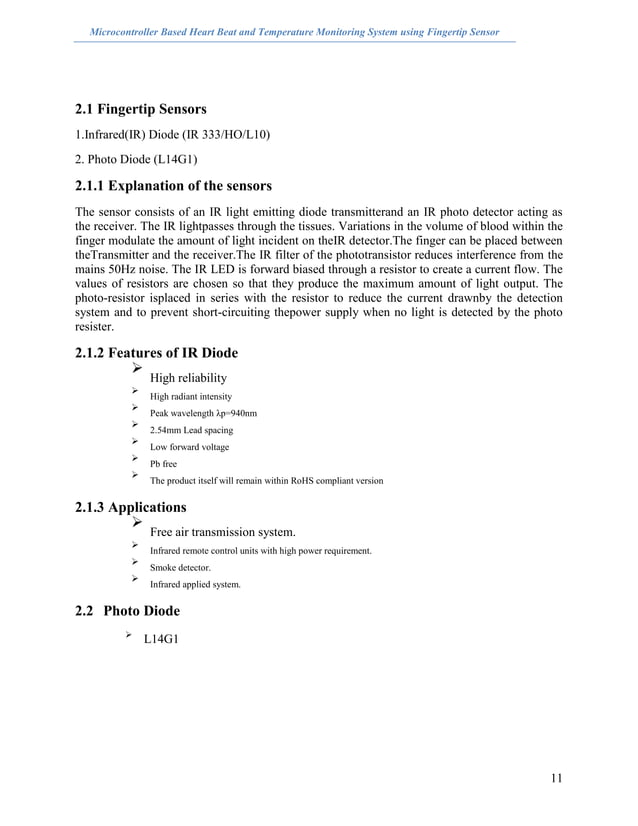 Microcontroller Based Heart Beat and Temperature Monitoring System ...
