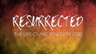 Resurrected Hope: The Journey from Despair to Hope | PPT