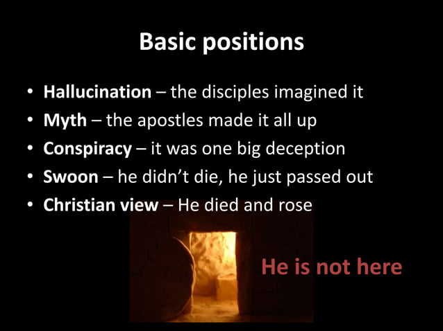 Proofs that Jesus rose again | PPT