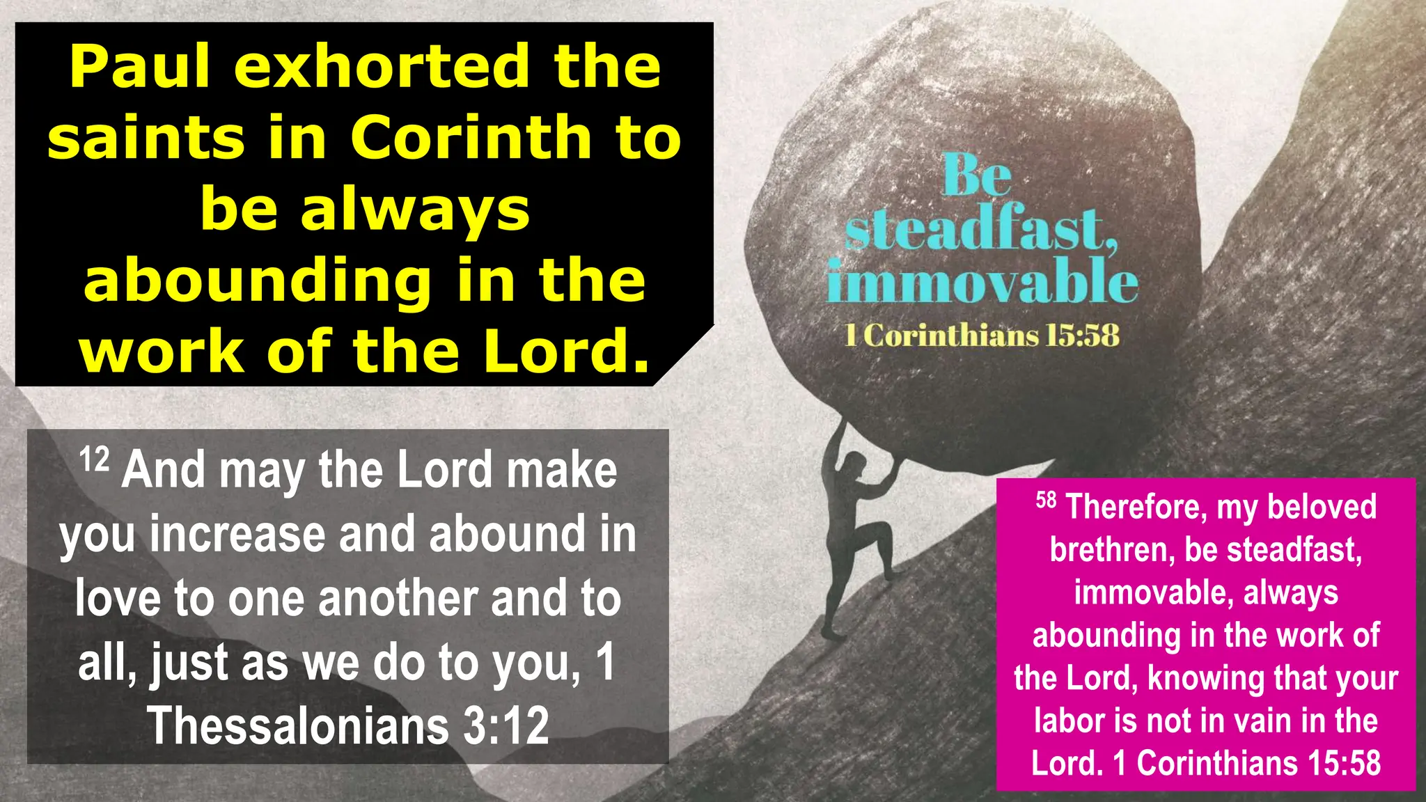 Resurrection 1 Cor 15 58, study of our victory in Christ | PPTX