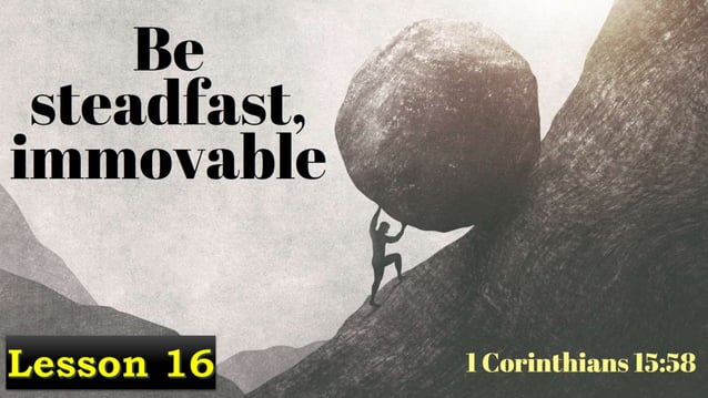 Resurrection 1 Cor 15 58, study of our victory in Christ | PPTX