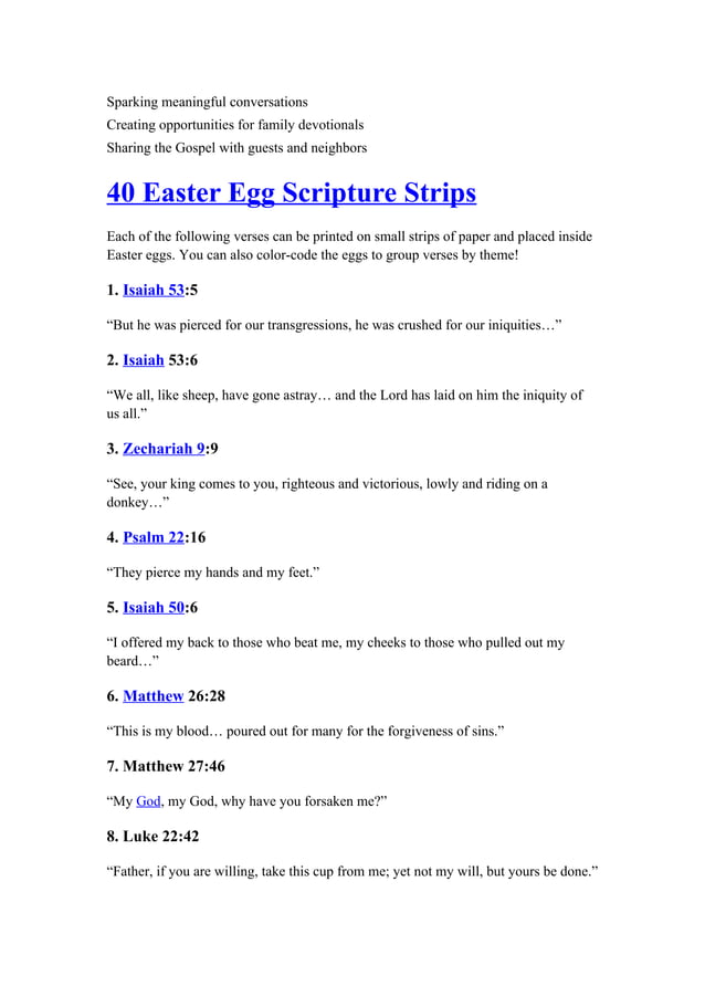 Resurrection Eggs-citement! 40 Easter Egg Scripture Strips.docx