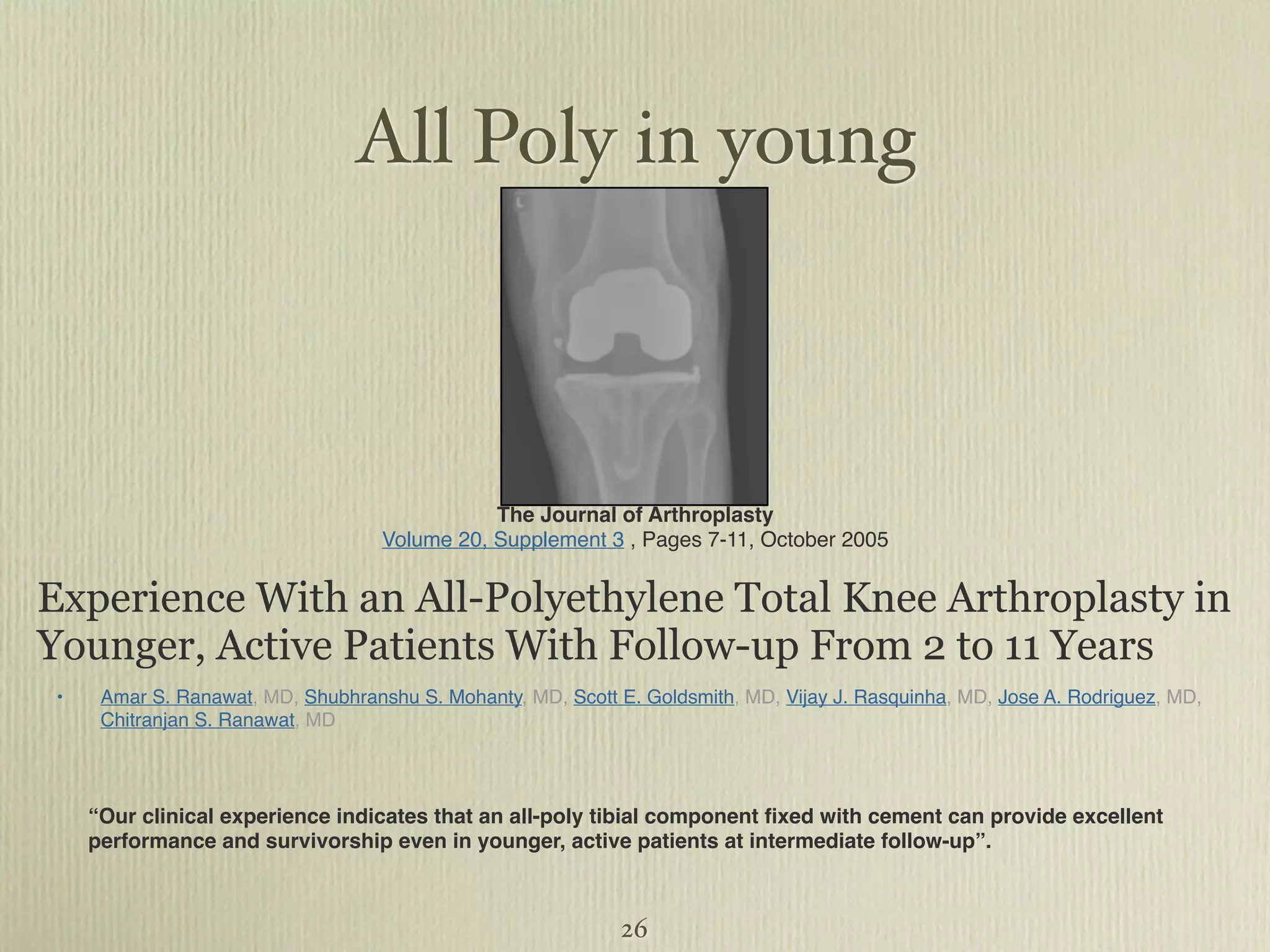 Resurrection of all poly tibia | PPT