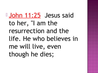 Resurrection of the dead ! | PPT