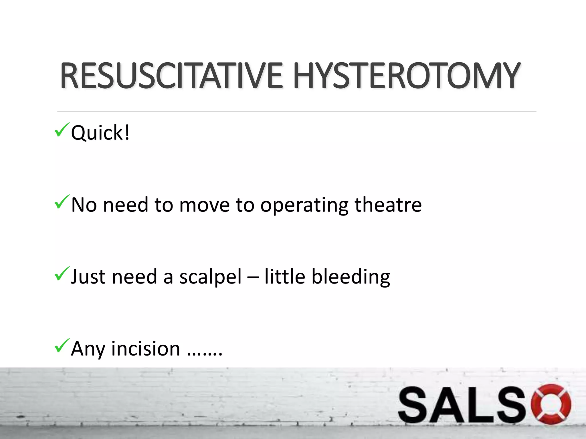 Maternal Resuscitation 2018 | PPTX