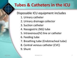 Resusciation equipments in icu | PPTX
