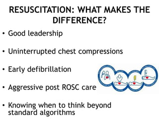 Resuscitation, ALS/APLS/ATLS are just the beginning.... | PPT