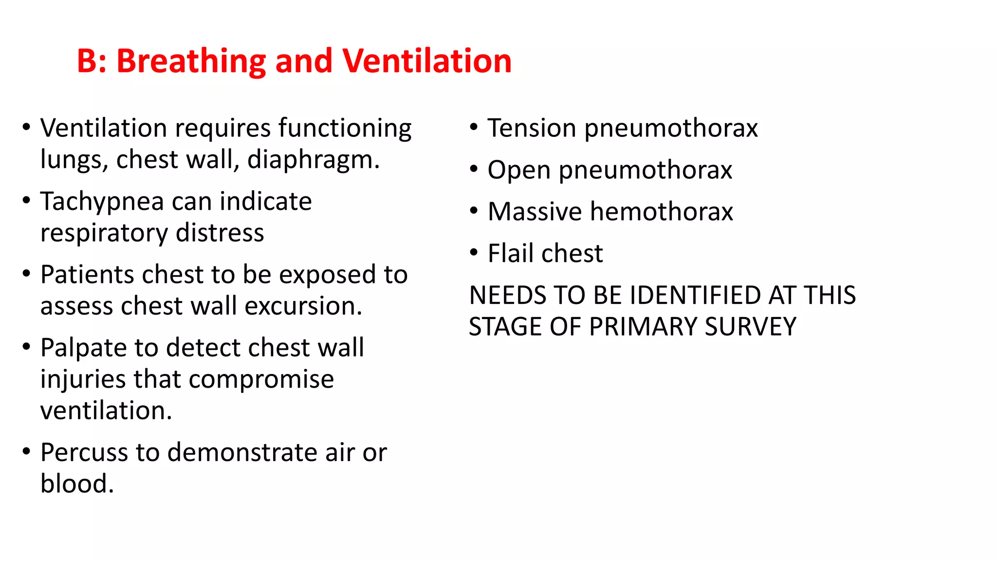 Resuscitation and transportation of trauma patients | PPTX