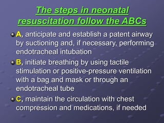 Resuscitation of new born | PPT