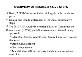 Resuscitation of the newborn | PPT