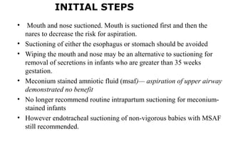 Resuscitation of the newborn | PPT