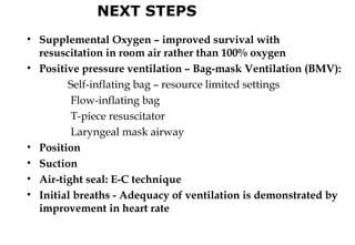 Resuscitation of the newborn | PPT