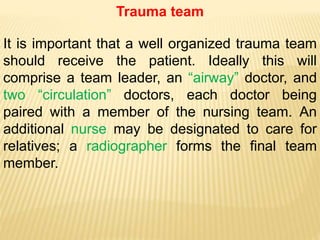Resuscitation of the patient with major trauma | PPTX