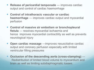 Resuscitative Thoracotomy | PPTX