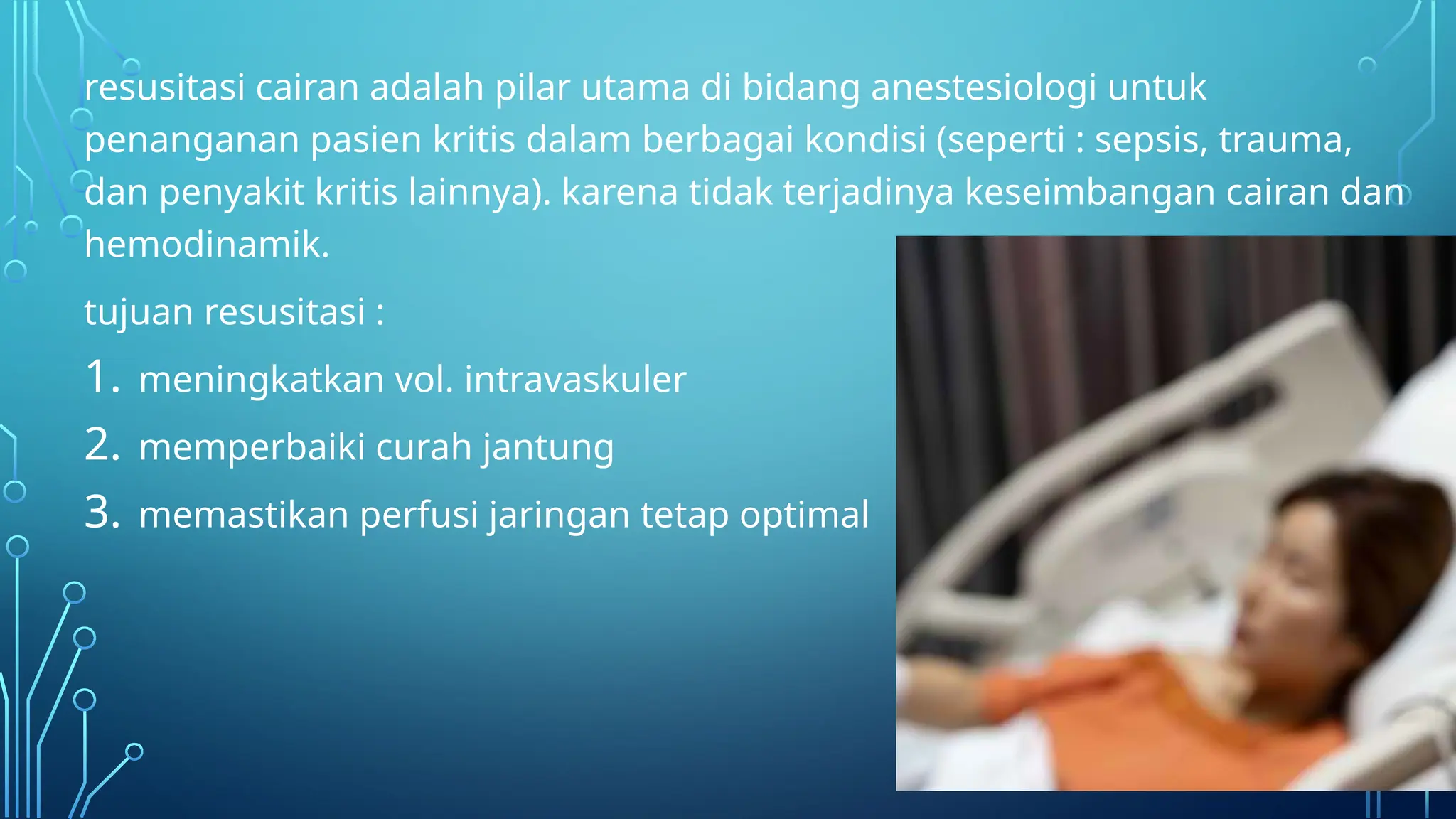 resusitasi cairan .pptx melingkupi tujuan dan konsep | PPTX