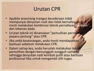 Resusitasi kardio pulmonari (cpr) | PPTX
