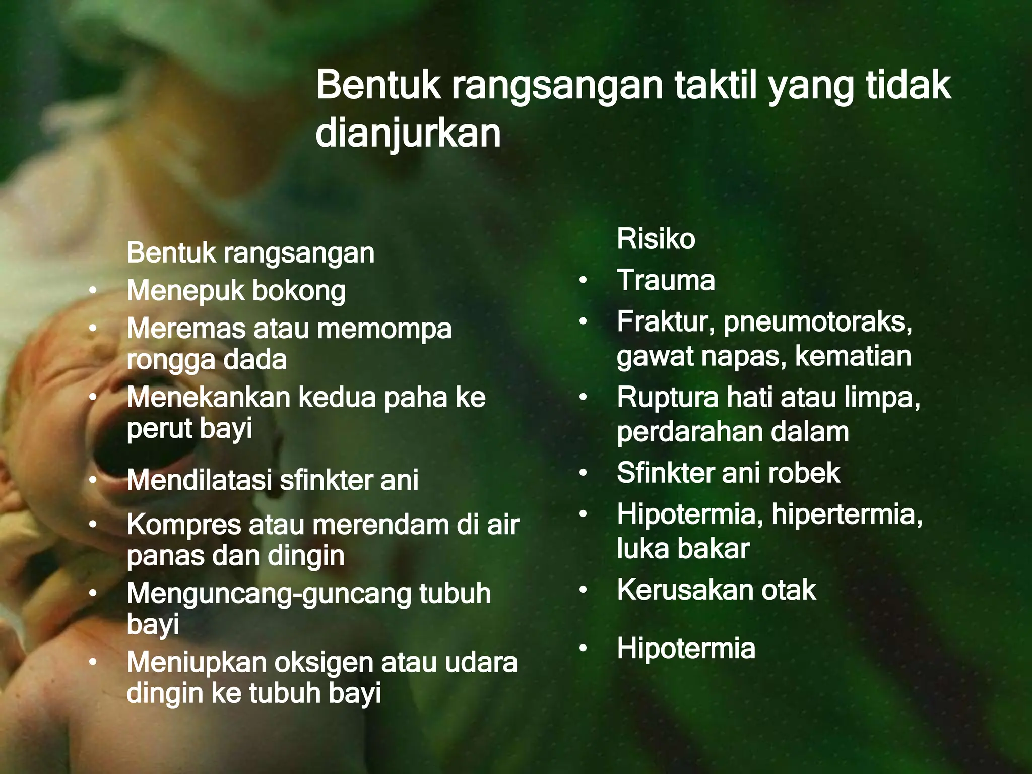 power point RESUSITASI NEONATUS / bayi baru lahir | PPTX