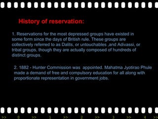 Resvation policy of india | PPT