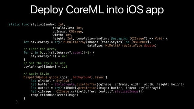 ReSwift & Machine Learning | PPT