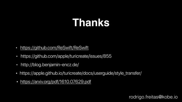 ReSwift & Machine Learning | PPT