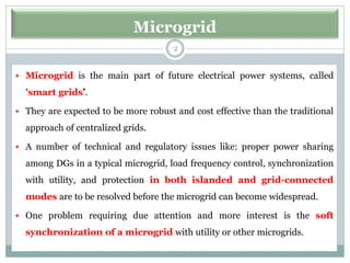 Resynchronisation or reconnection or transition of microgrid with the utility grid Class-20 ...