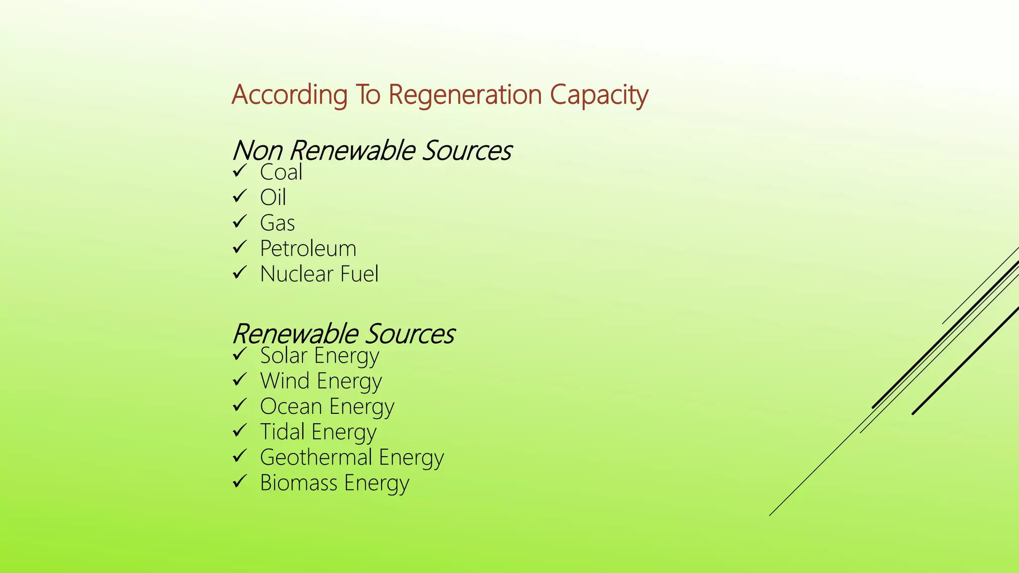 Application of Renewable Energy Resources | PPTX