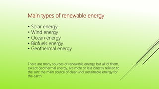 Application of Renewable Energy Resources | PPTX