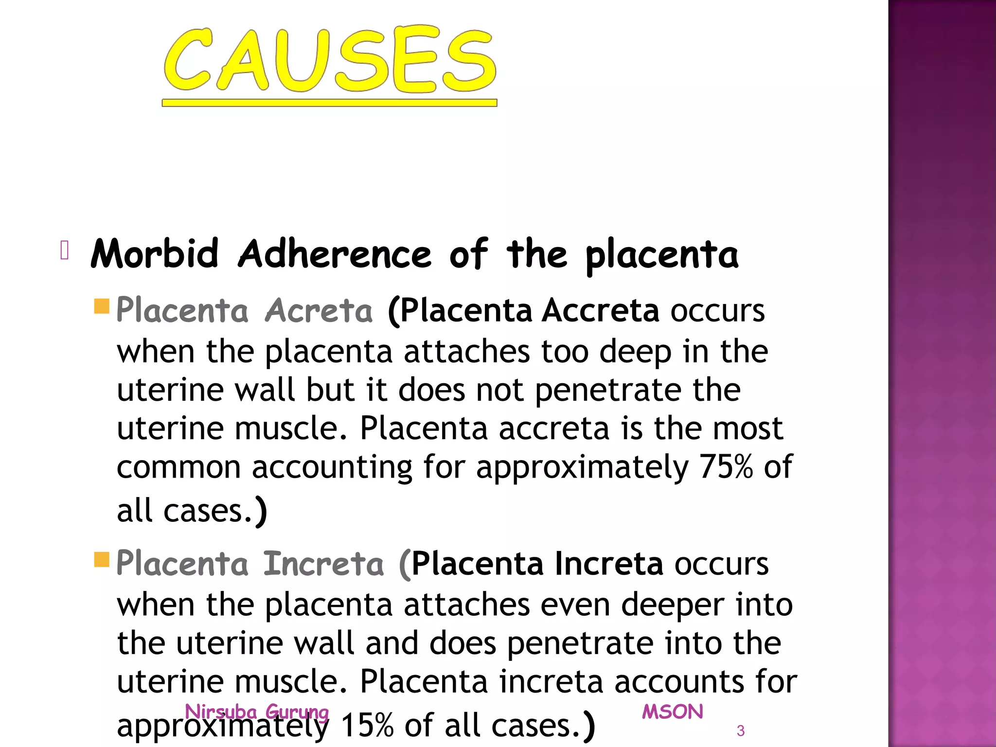 Retained placenta | PPT