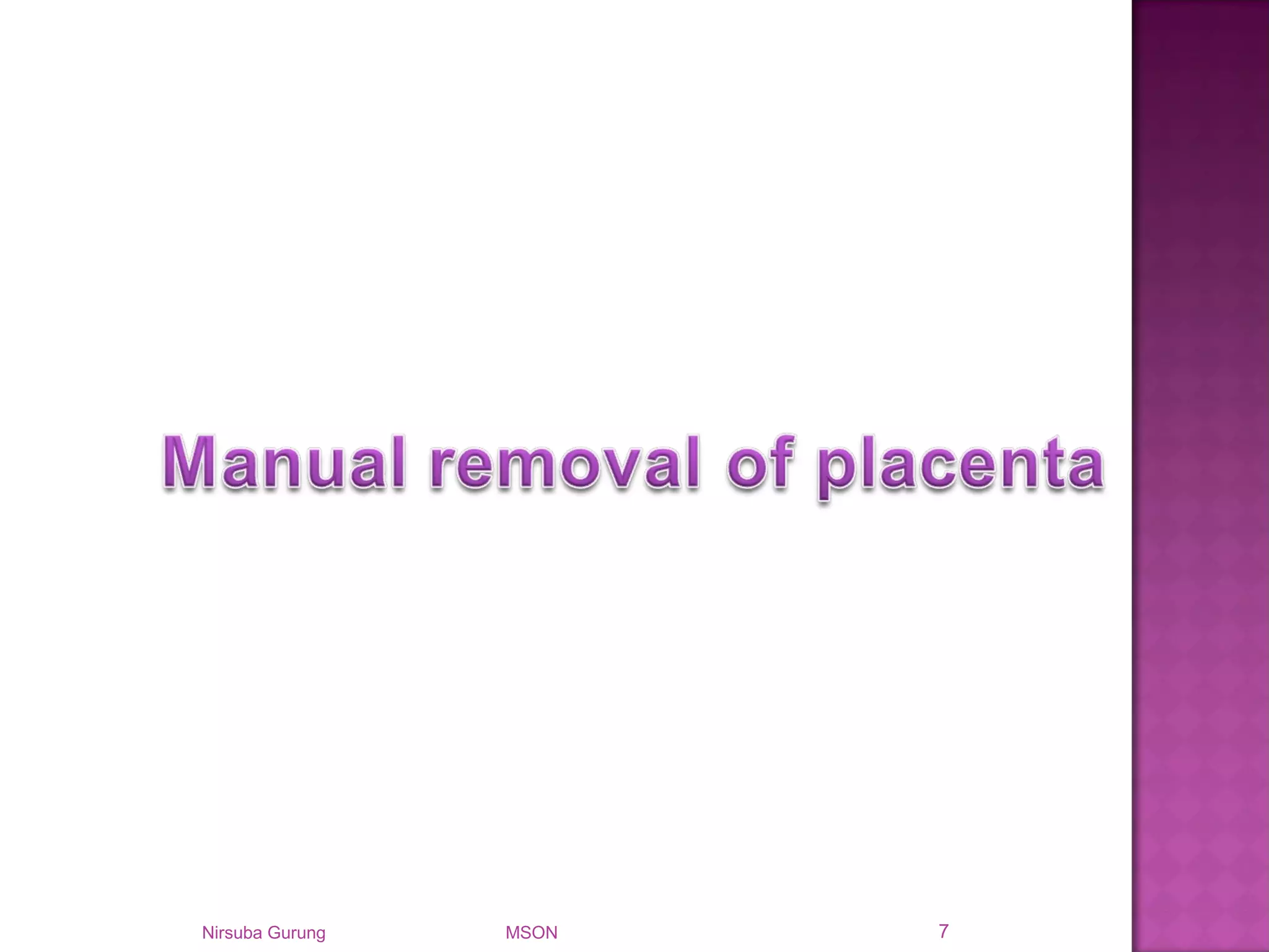 Retained placenta | PPT