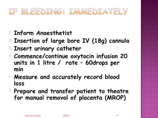 Retained placenta | PPT
