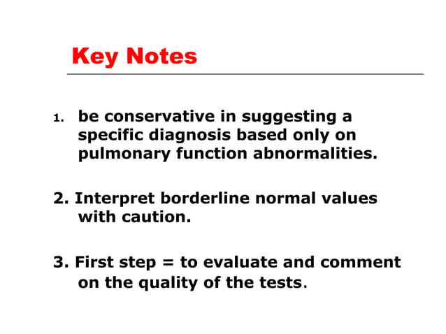 Spirometry Interpretation | PPT