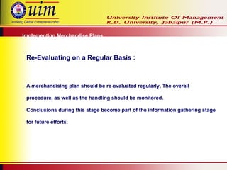 Retail management-implementing merchandise plans | PPT