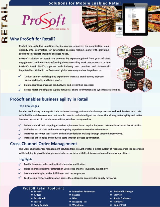ProSoft Retail Offerings | PDF | Retail Industry | Industries