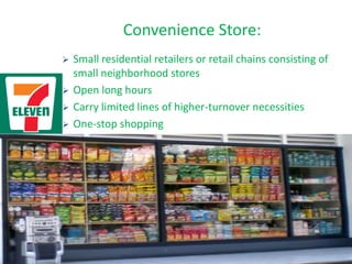 Different types of store retailing | PPTX