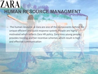 ZARA fast fashion outlet | PPTX