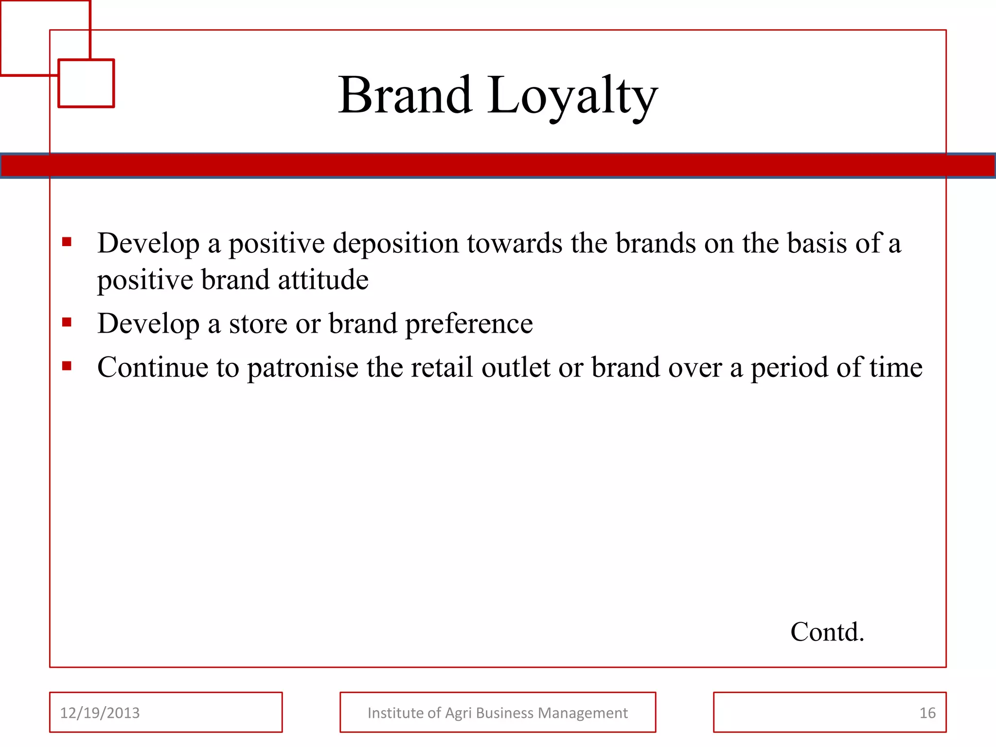 Retail brand management | PPTX
