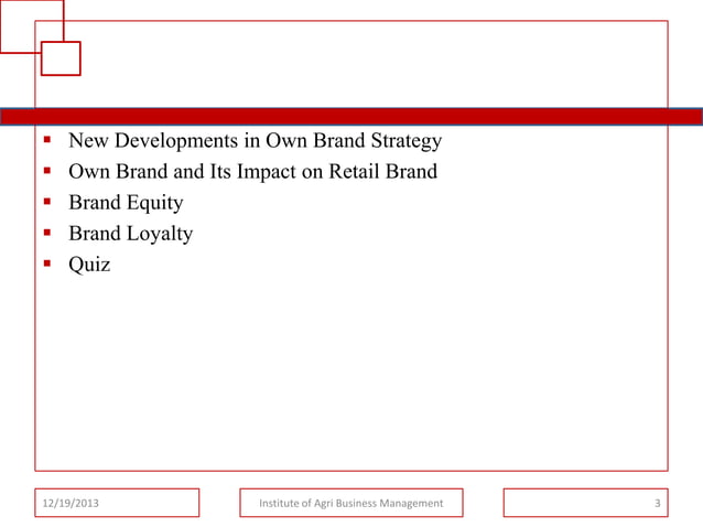 Retail brand management | PPTX