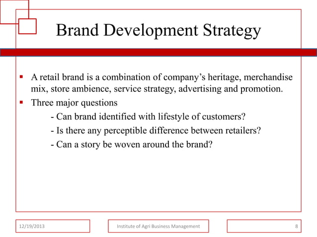 Retail brand management | PPTX