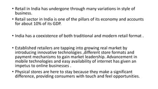 RETAIL.pptx it's design,specification,rules | PPTX | Retail Industry ...