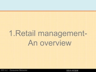 Retail-management, practices and principles | PPTX