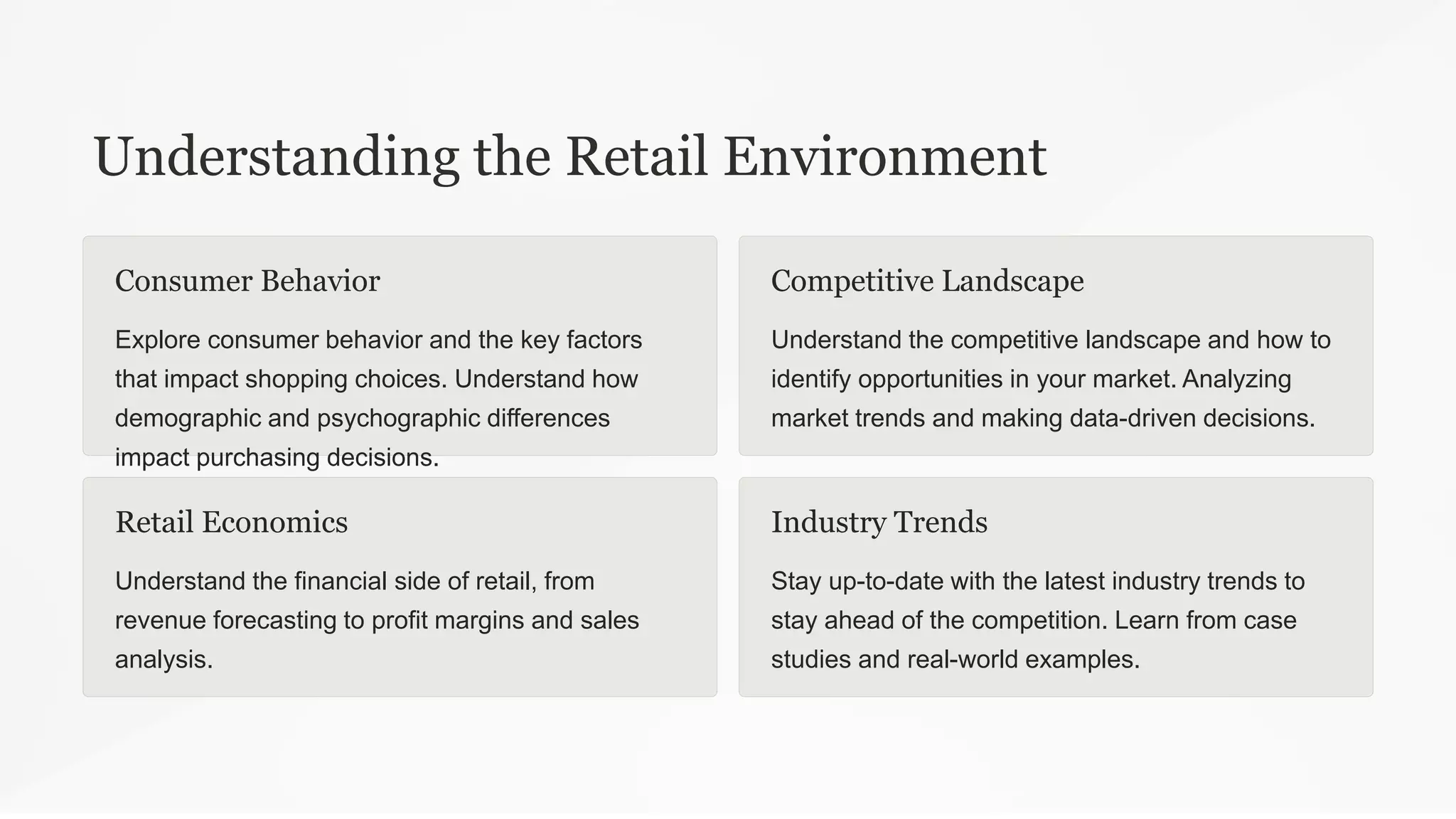 Retail Store Management | PPT