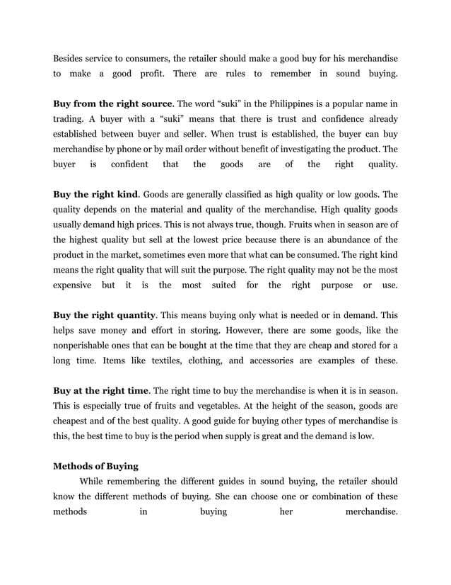 Ethical Behavior in Retailing | PDF