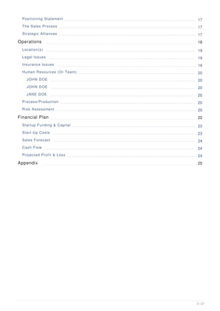 Retail Store Business Plan Example | PDF