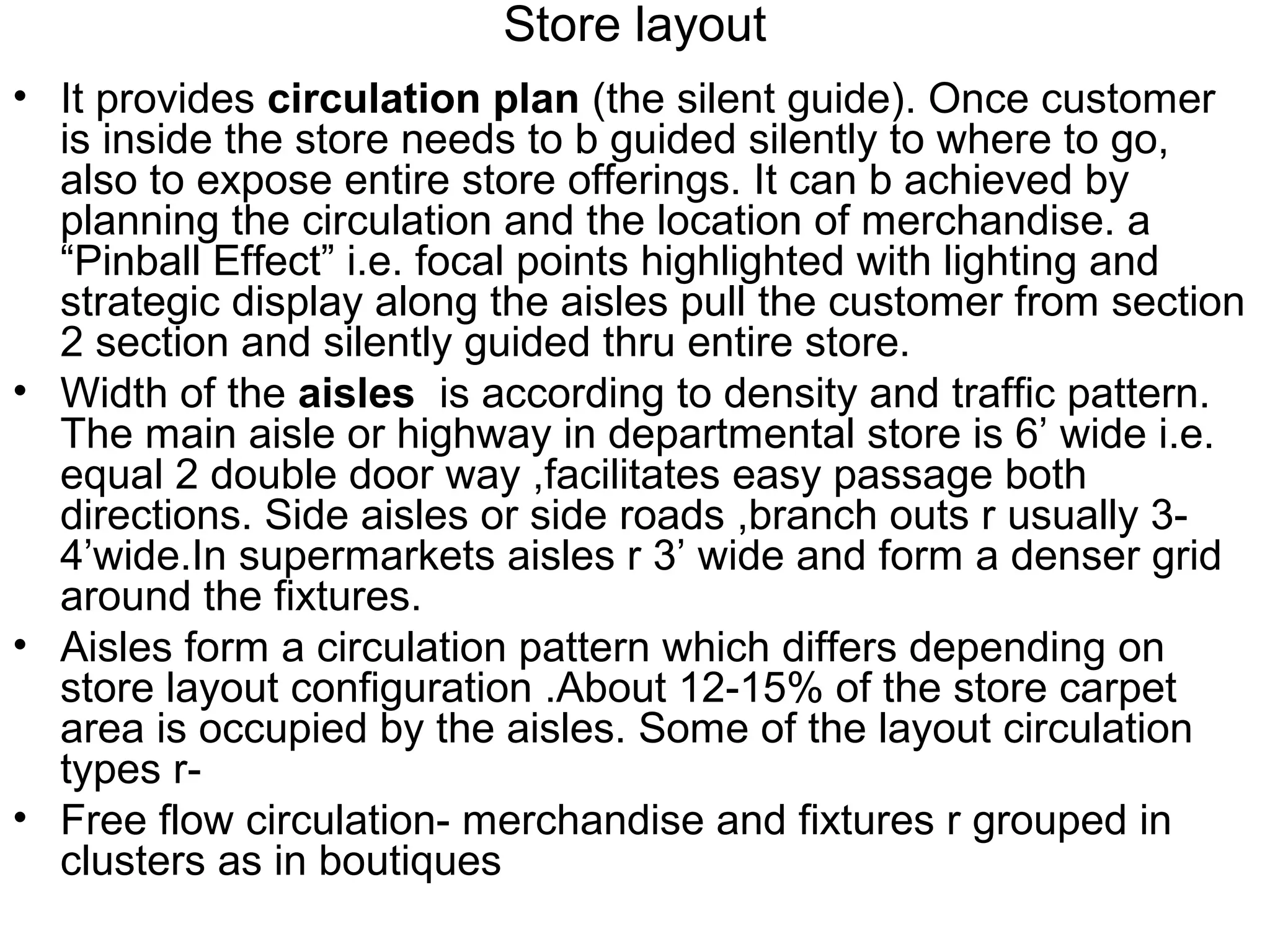 Retail store layout | PPT