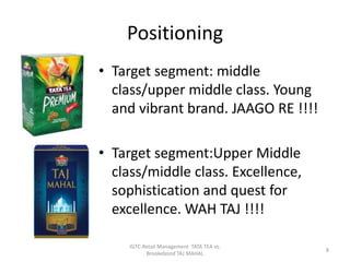 Retail tata tea vs taj mahal | PPTX