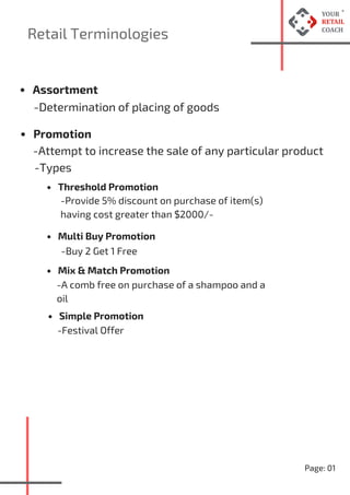 Retail terminologies | PDF