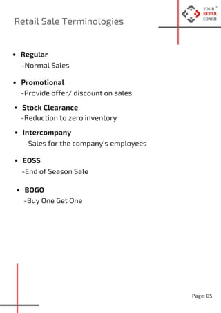 Retail terminologies | PDF