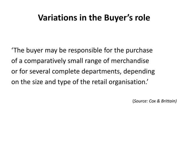 Introduction to retail purchasing | PPTX | Business | Business and Finance