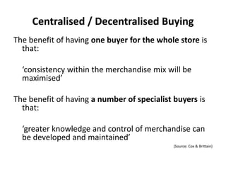 Introduction to retail purchasing | PPTX